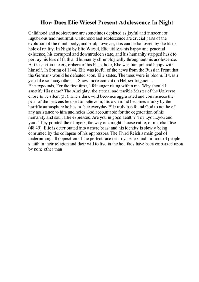 Mla Narrative Essay Format | PDF