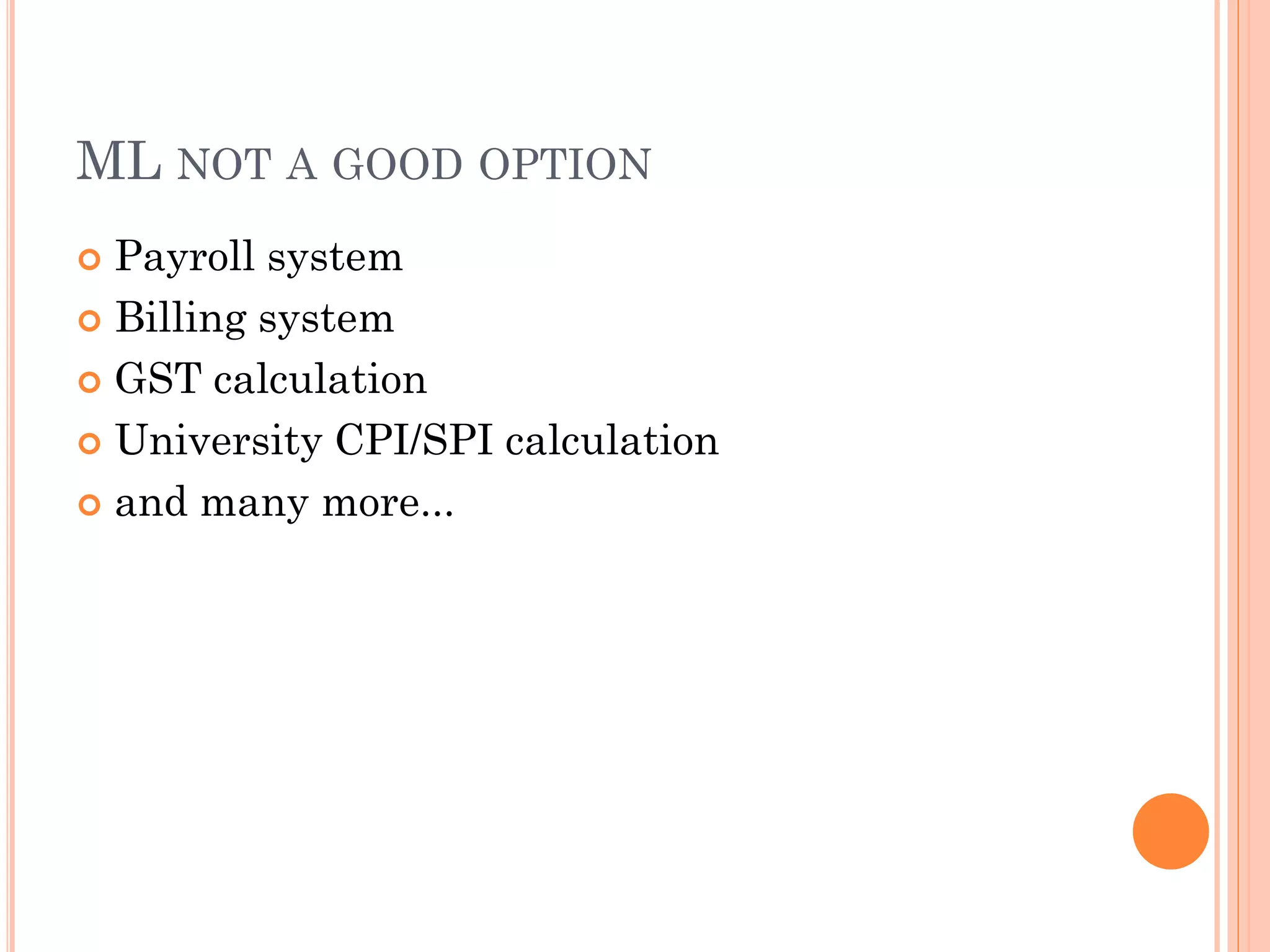 Machine Learning(ML) and its industrial importance | PPT