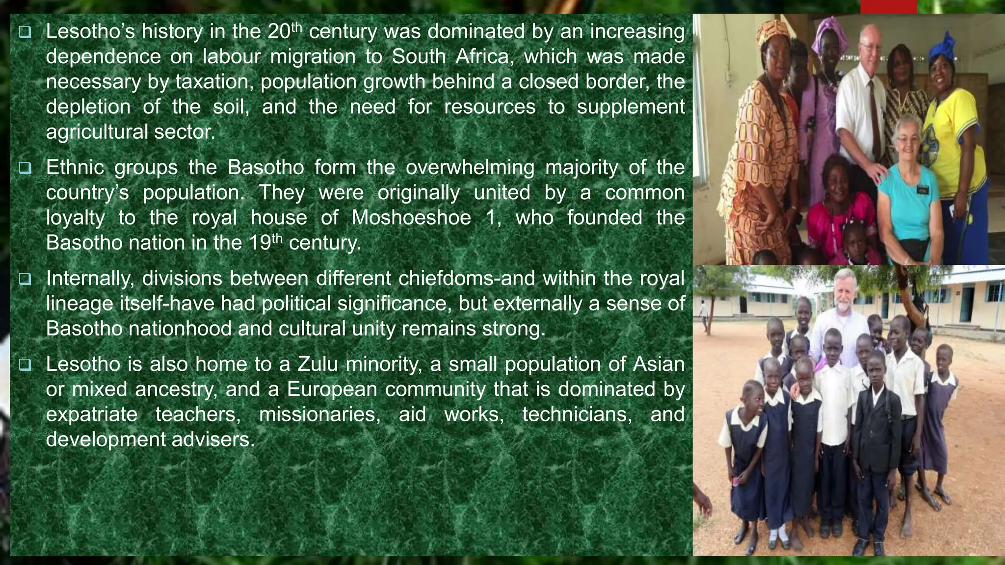 Lesotho history, Basotho languages, Basotho mode of transport | PPTX