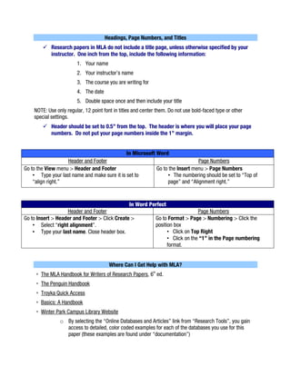 How MLA paper format Look Like by Dr. Sam Ang Sam | PDF