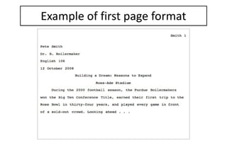 MLA Paper Format | PDF