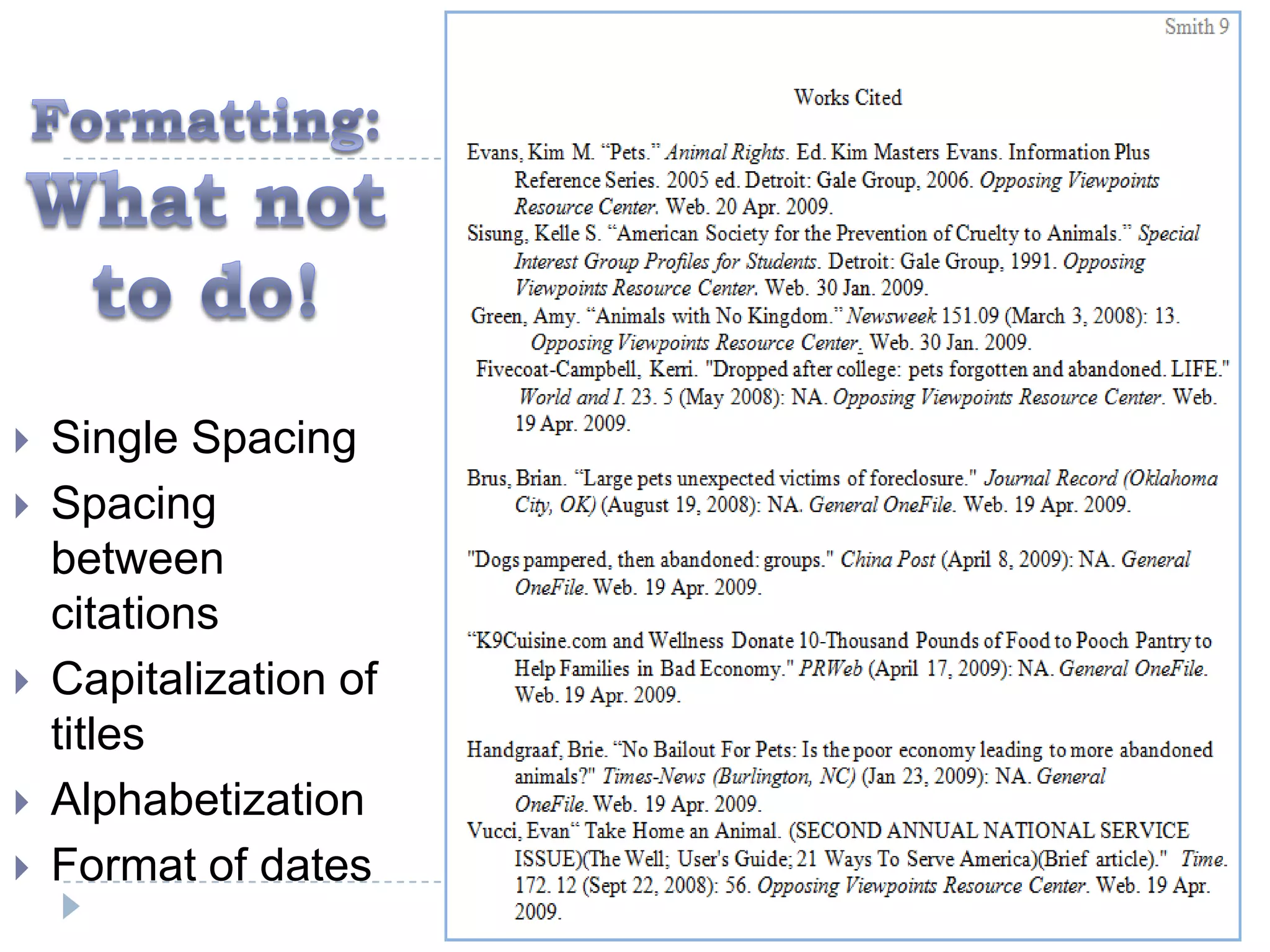 MLA Powerpoint 2009 | PPSX