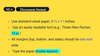 Modern Language Association- Research Methodology | PPTX