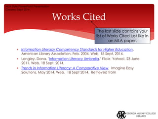 MLA Presentation | PPTX