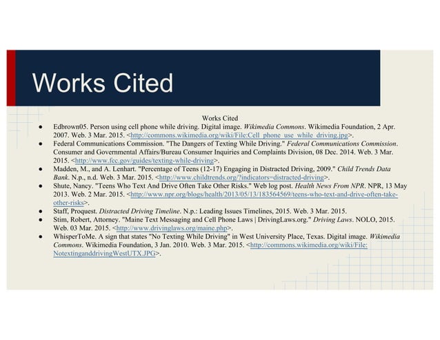 Mla Presentation With Citations | PPT