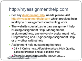 http://myessayhelp.co.uk - MLA Referencing Style | PPT