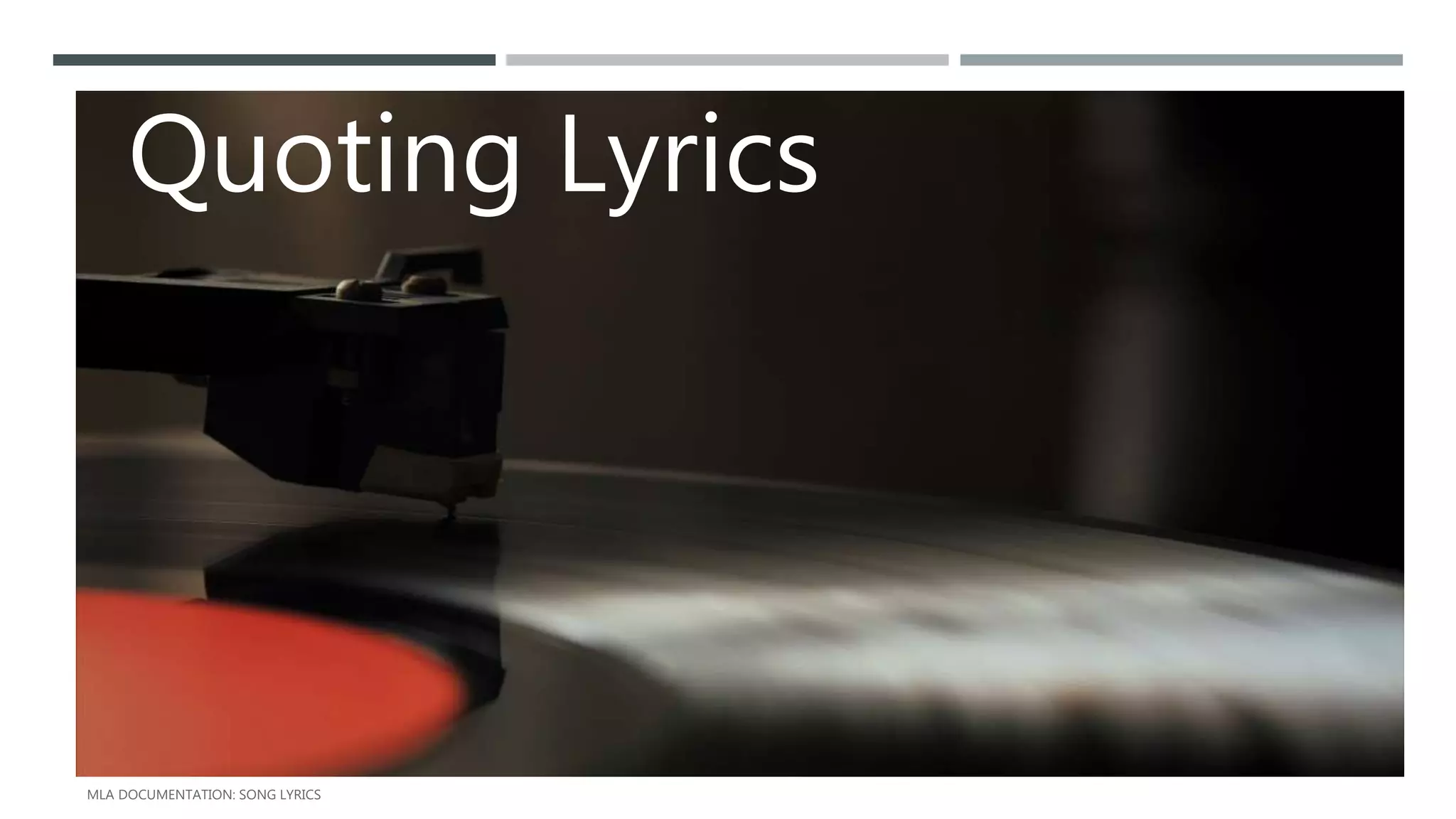 MLA Song Lyrics.pptx