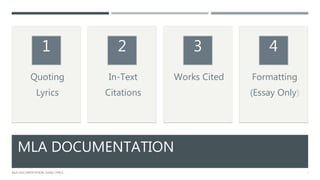 MLA Song Lyrics.pptx | Poetry | Books and Literature