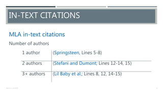 MLA Song Lyrics.pptx | Poetry | Books and Literature