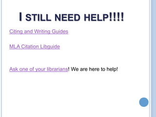 Mla style 7th edition | PPT