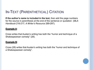 Mla style 7th edition | PPT