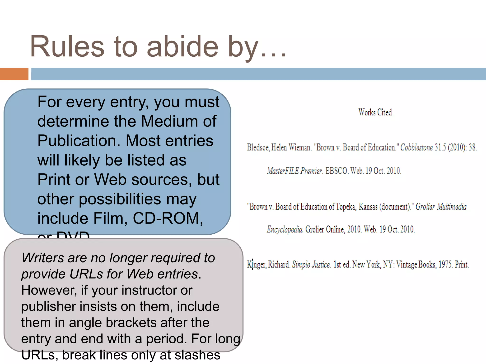 Mla style basics | PPT