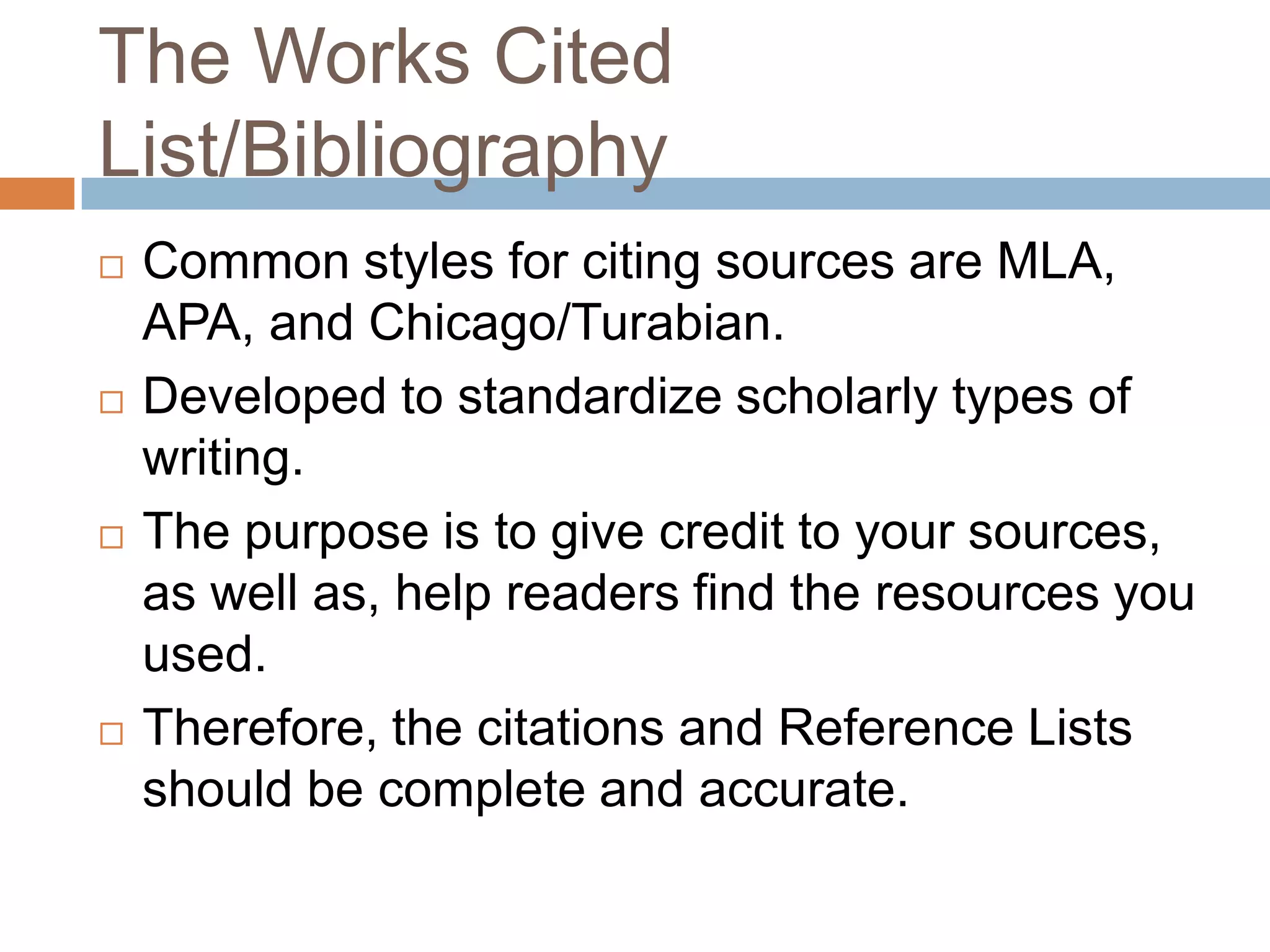 Mla style basics | PPT