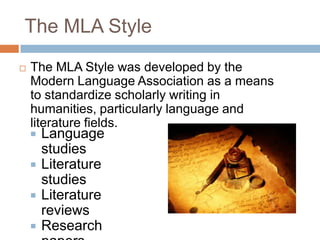 Mla style basics | PPT