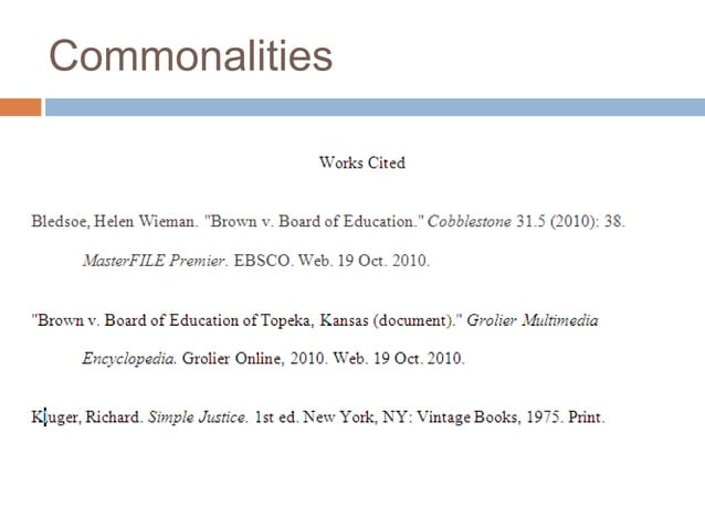 Mla style basics | PPT