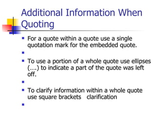 Mla style documentation | PPT