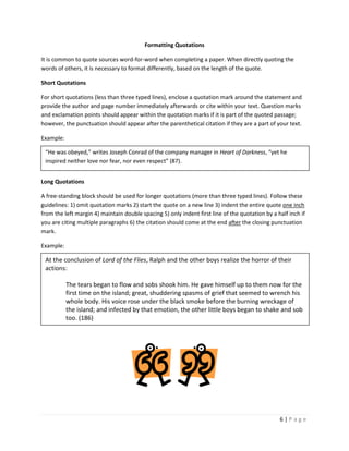 MLA Style Guide (Updated Nov 2013) | DOCX