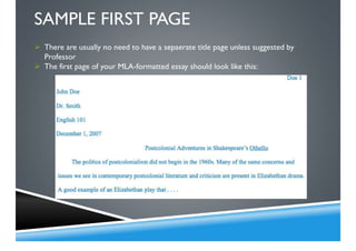 MLA Style Guide | PDF