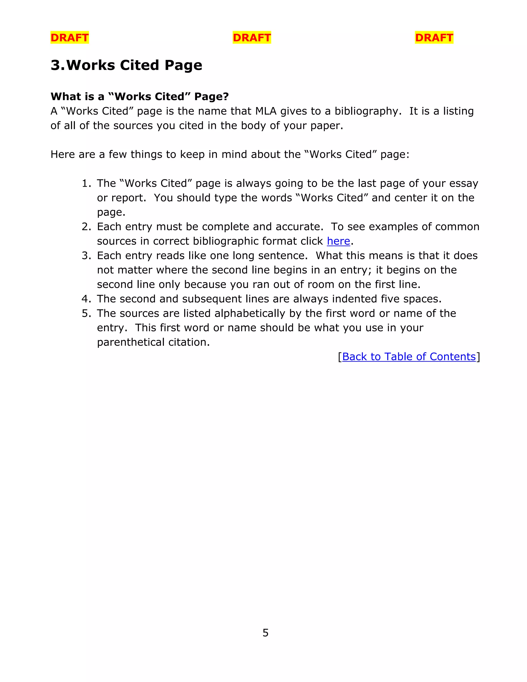 Mla style guide for middle schools -guidelines for making a ...