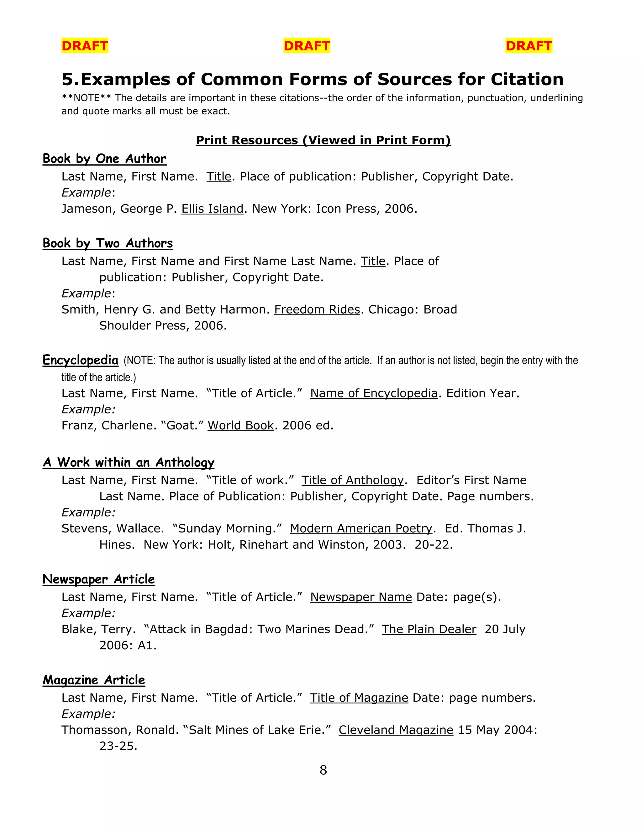 Mla style guide for middle schools -guidelines for making a ...