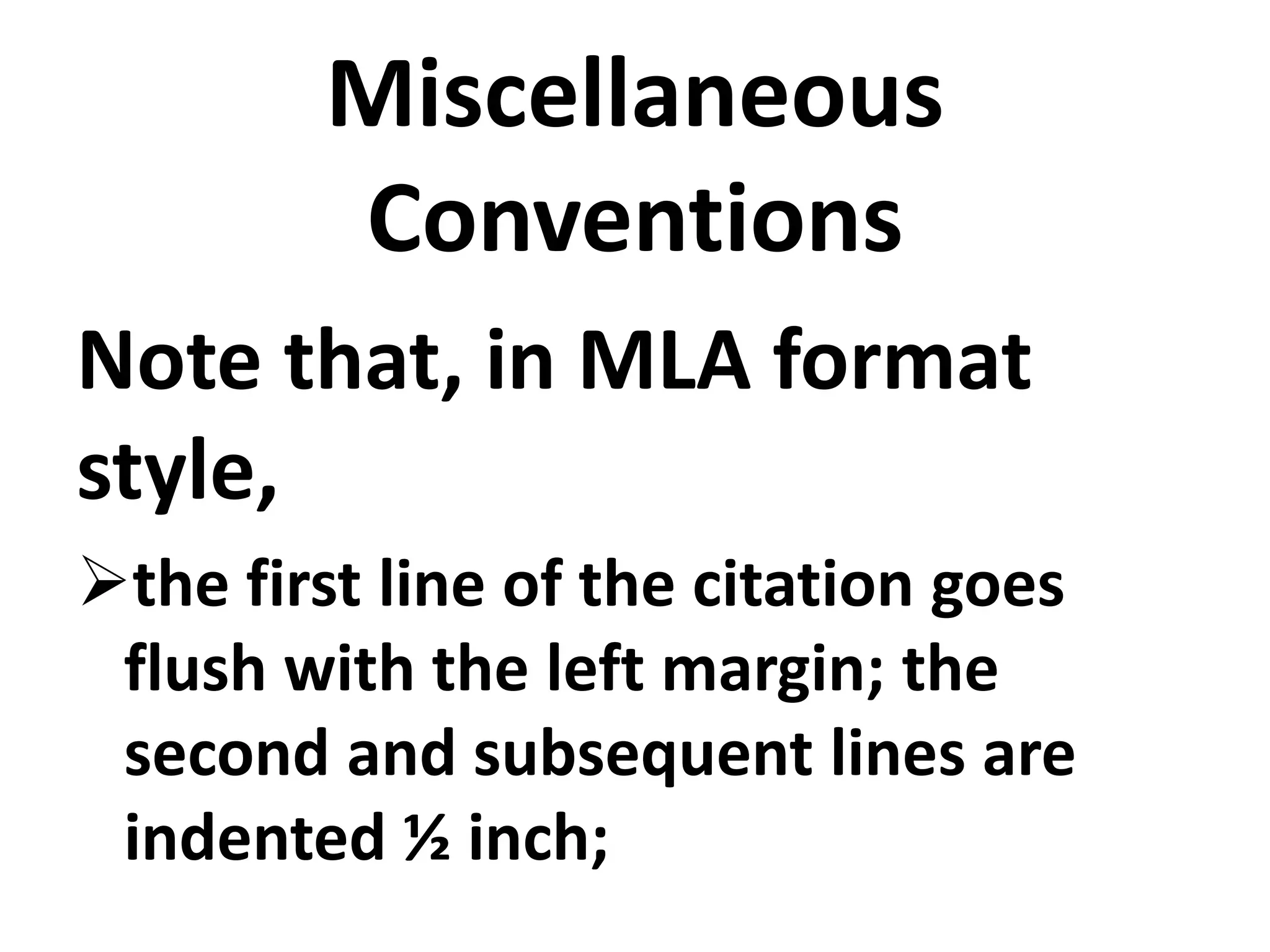 MLA style guide seminar | PPTX