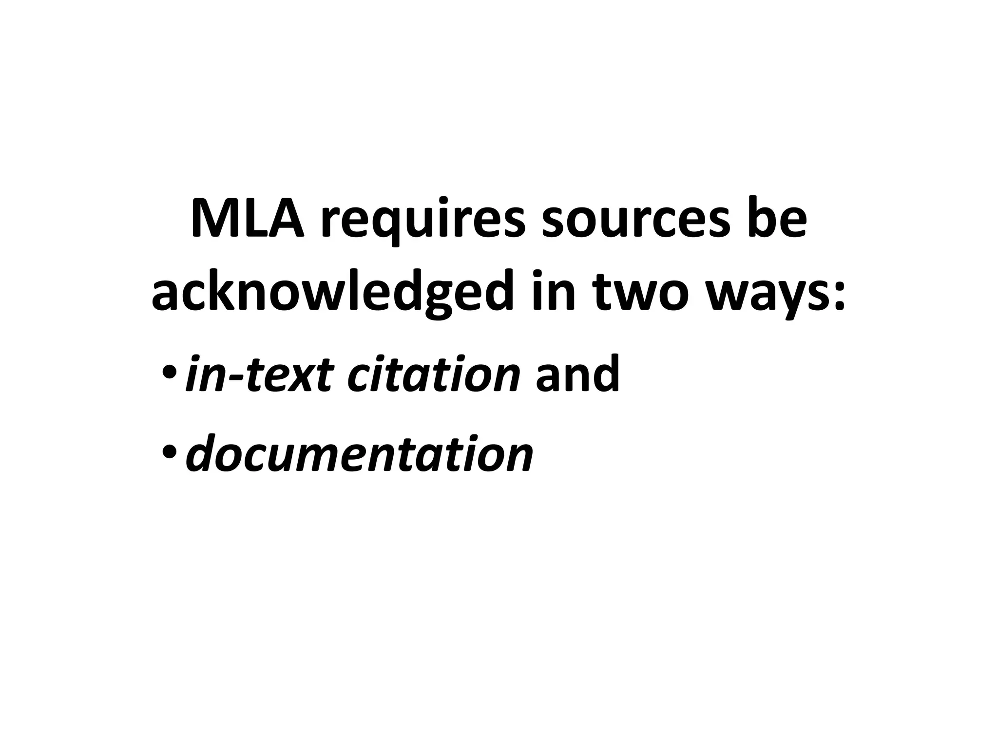 Mla style guide seminar8th ed brief version | PPT