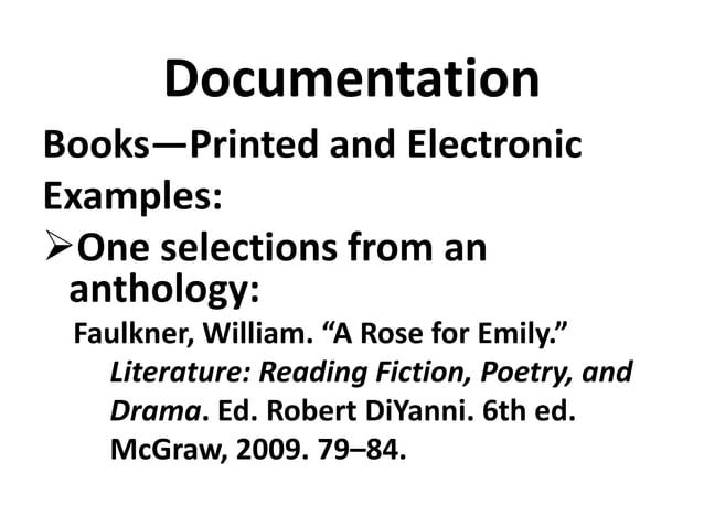 Mla style guide seminar8th ed brief version | PPT