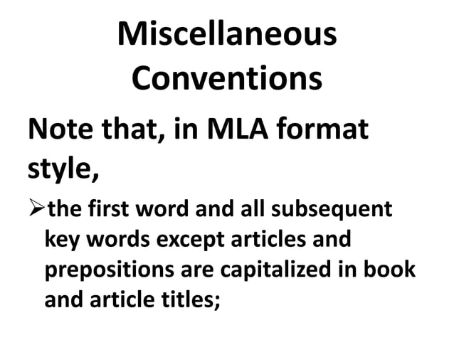 Mla style guide seminar8th ed brief version | PPT