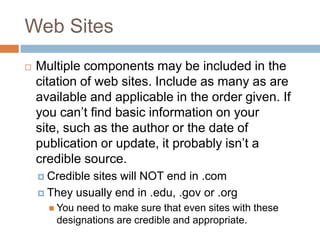 Mla style power point | PPTX