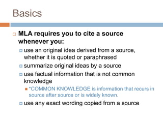 Mla style power point | PPTX