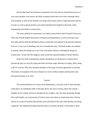 Mla style research paper much ado about nothing | DOC