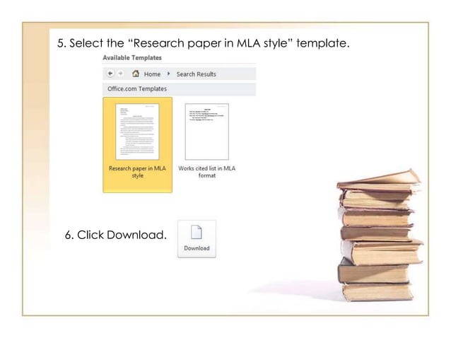 Mla template in ms word | PPTX | Computing | Technology & Computing