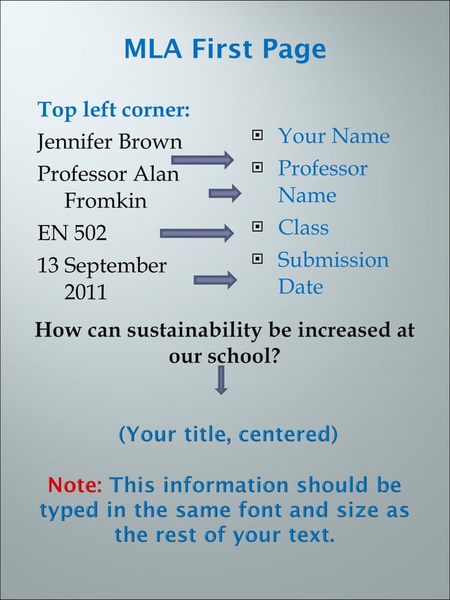 Mla title page step by step | PDF