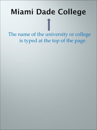 Mla title page step by step | PPT