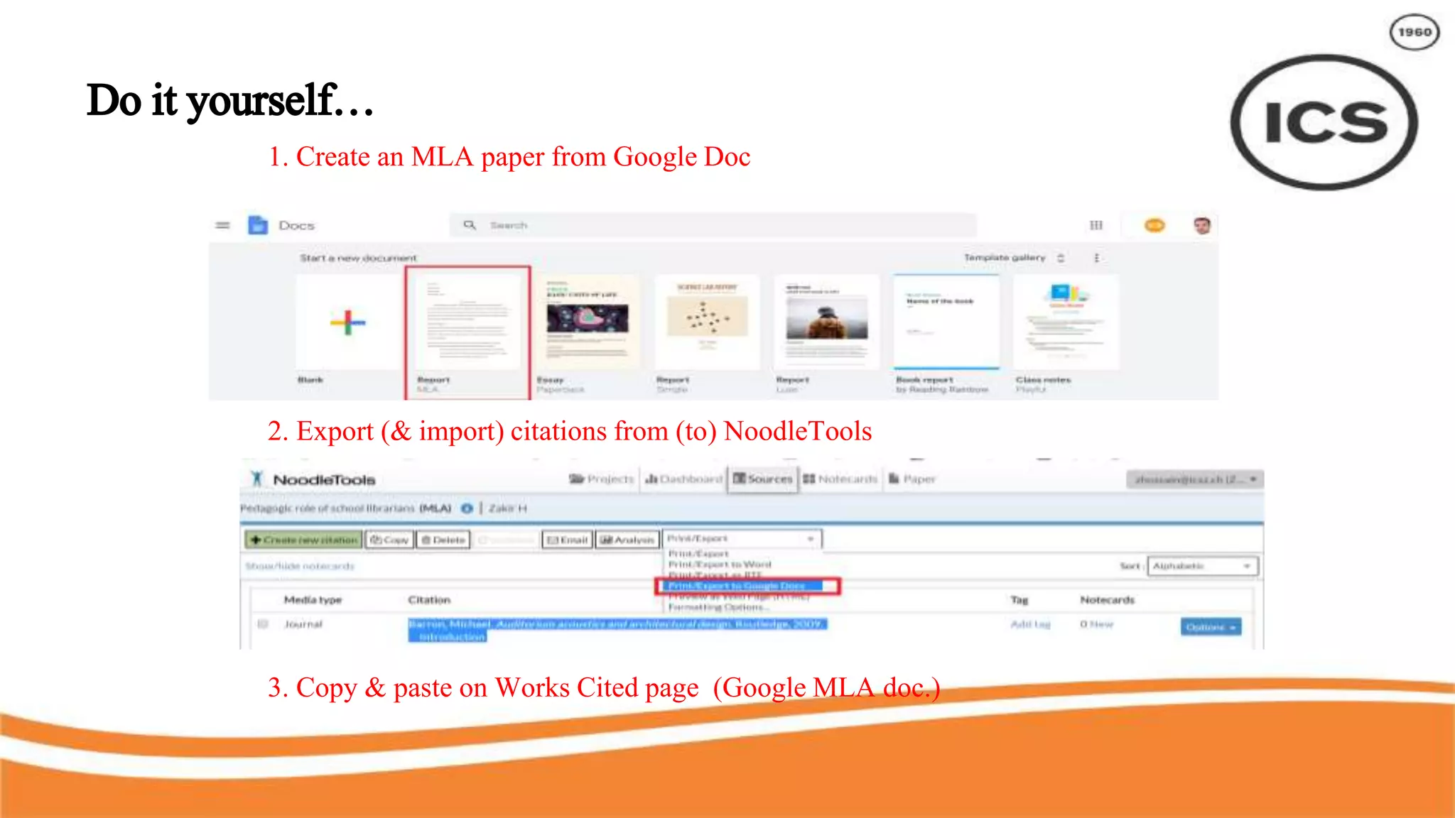 MLA for DP Visual Arts Comparative Study | PPTX