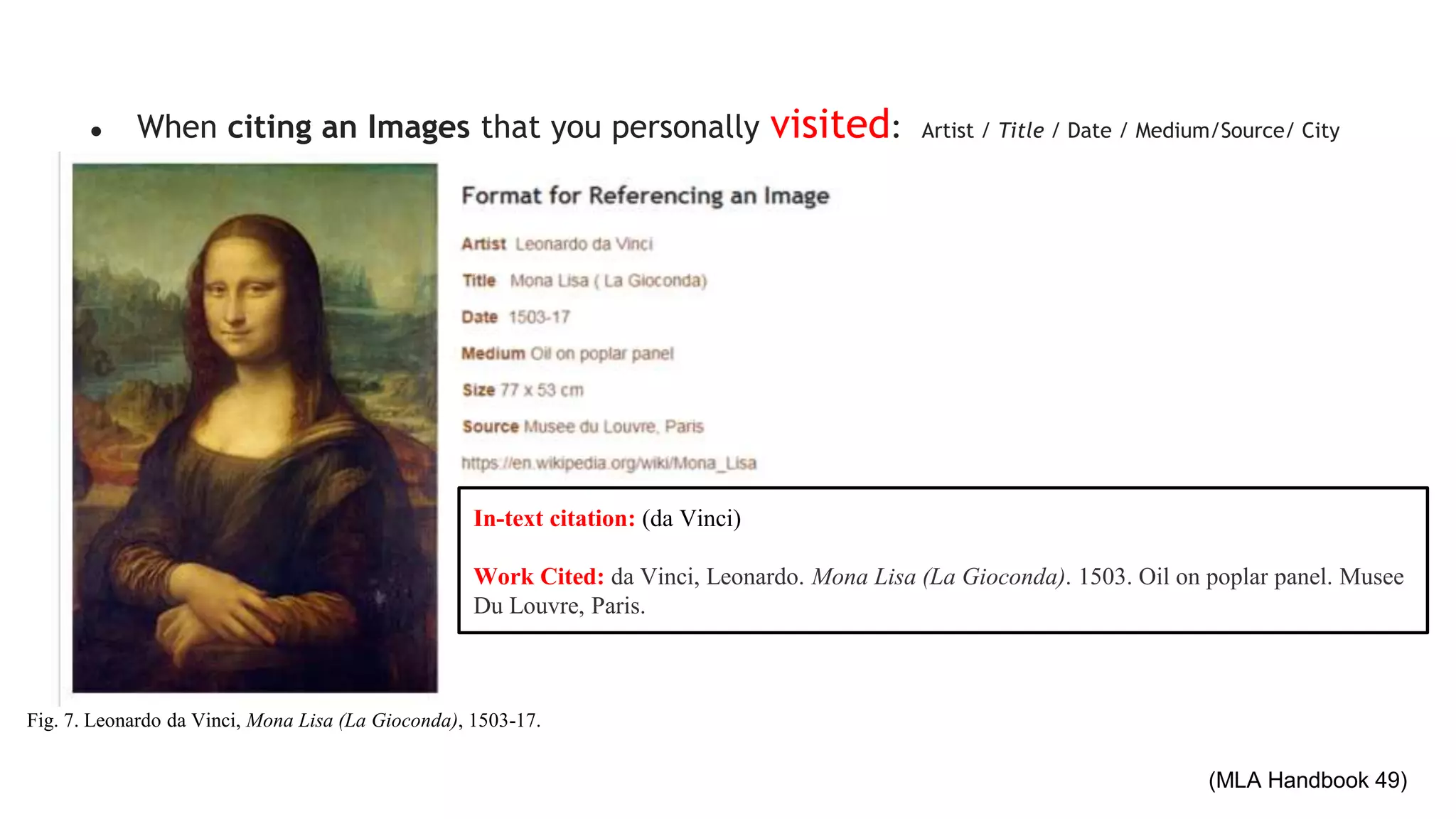 MLA for DP Visual Arts Comparative Study | PPTX