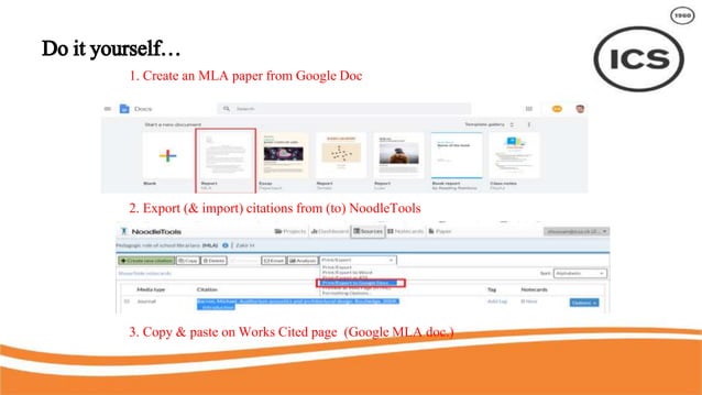 MLA for DP Visual Arts Comparative Study | PPTX