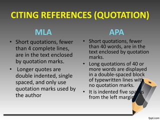 PPT MLA And APA: What's The Difference? PowerPoint, 54% OFF