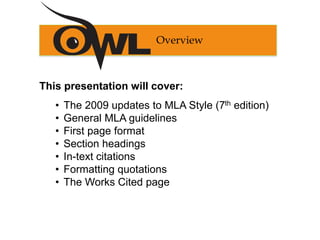 Mla Works Cited | PPT | Poetry | Books and Literature