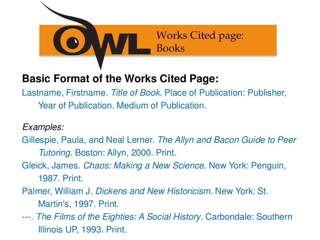 Mla Works Cited Mla Works Cited
