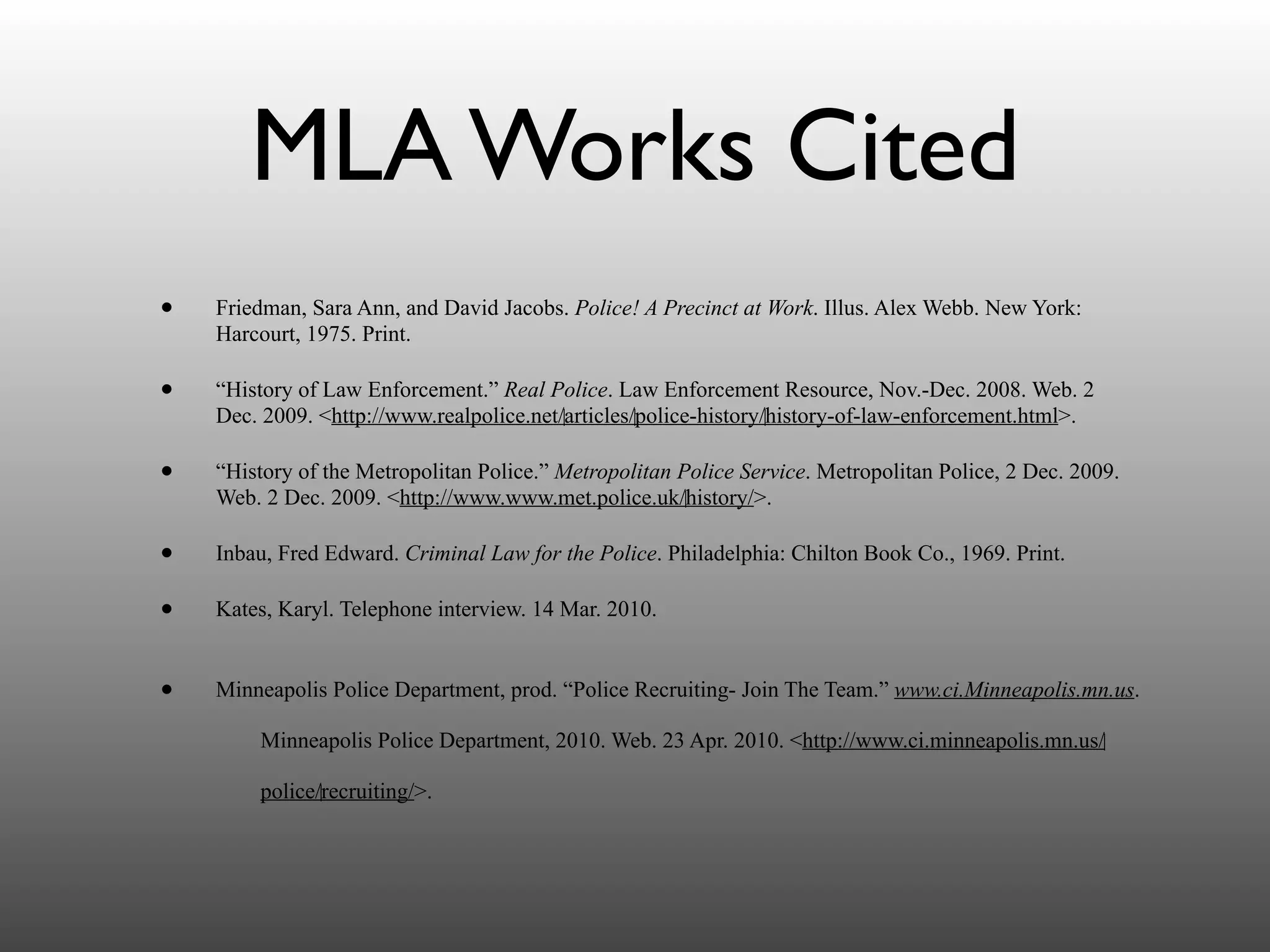 Mla Works Cited Part 2 | PPT