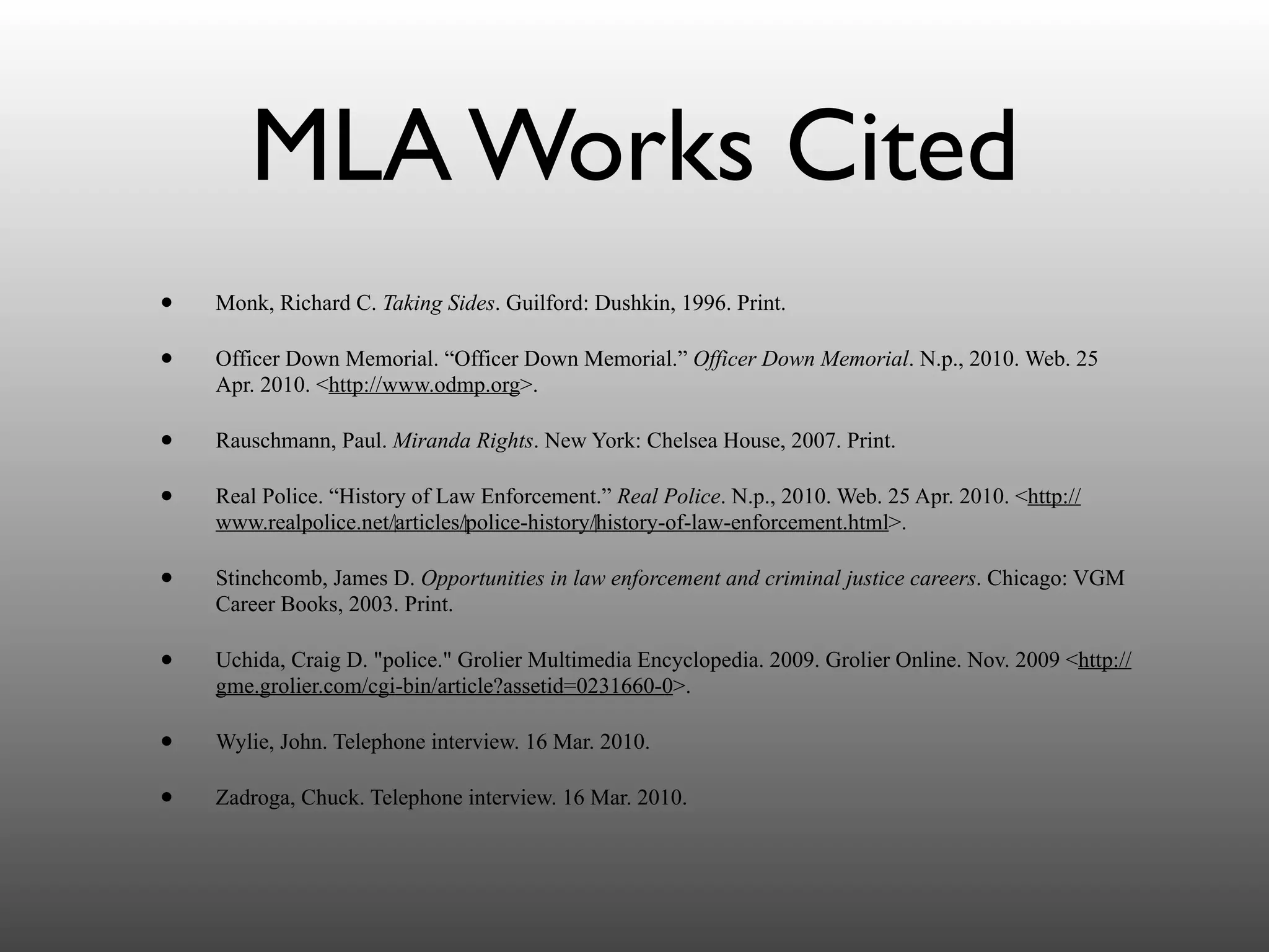 Mla Works Cited Part 2 | PPT