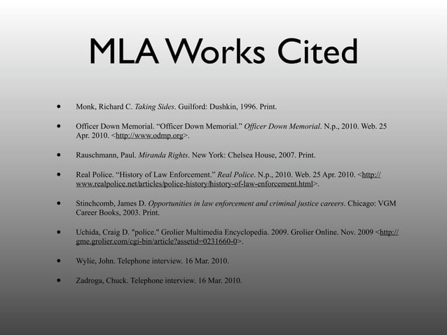 Mla Works Cited Part 2 | PPT