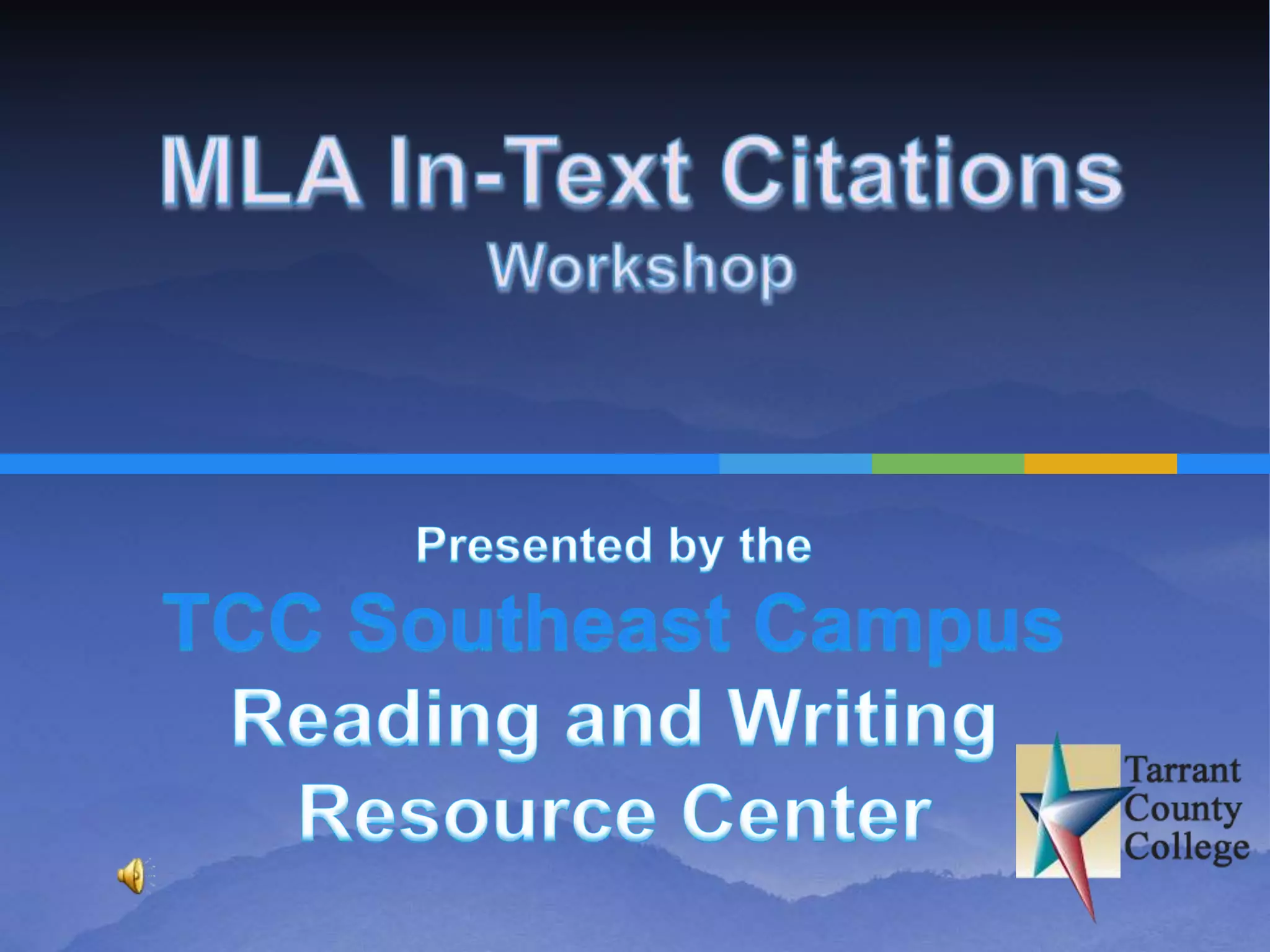 MLA In-Text Citations | PPT