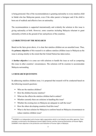 Malaysia stateless children | PDF