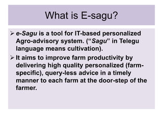 e- sagu GKVK | PPTX