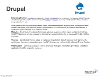 Mlb drupal bizday_presentation | PDF
