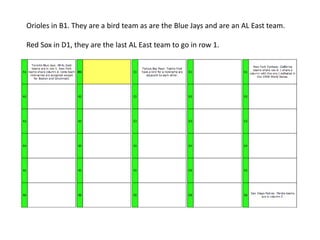 MLB Teams Logic Puzzle Solution | PPT