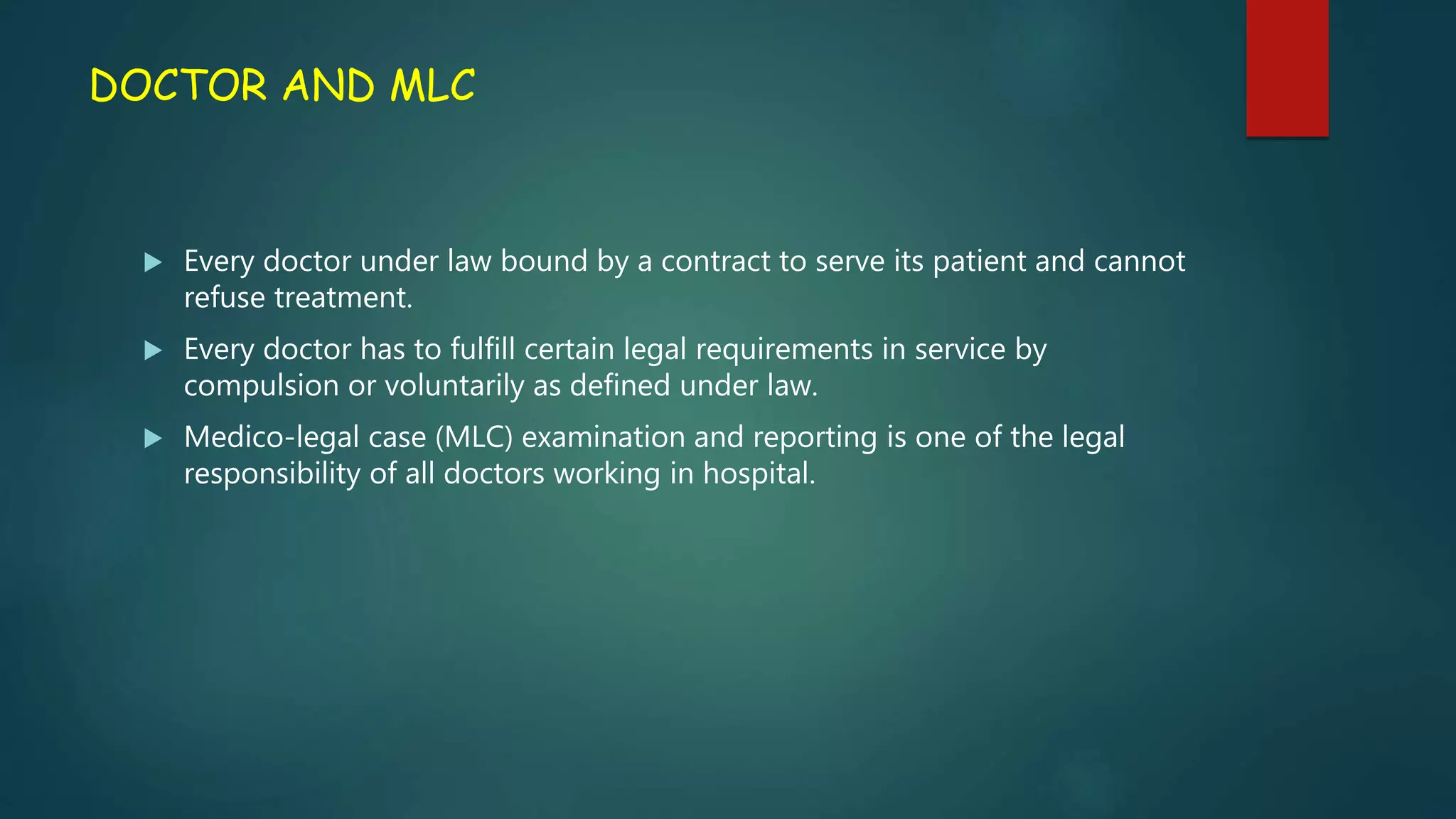 Medico-legal cases | PPTX
