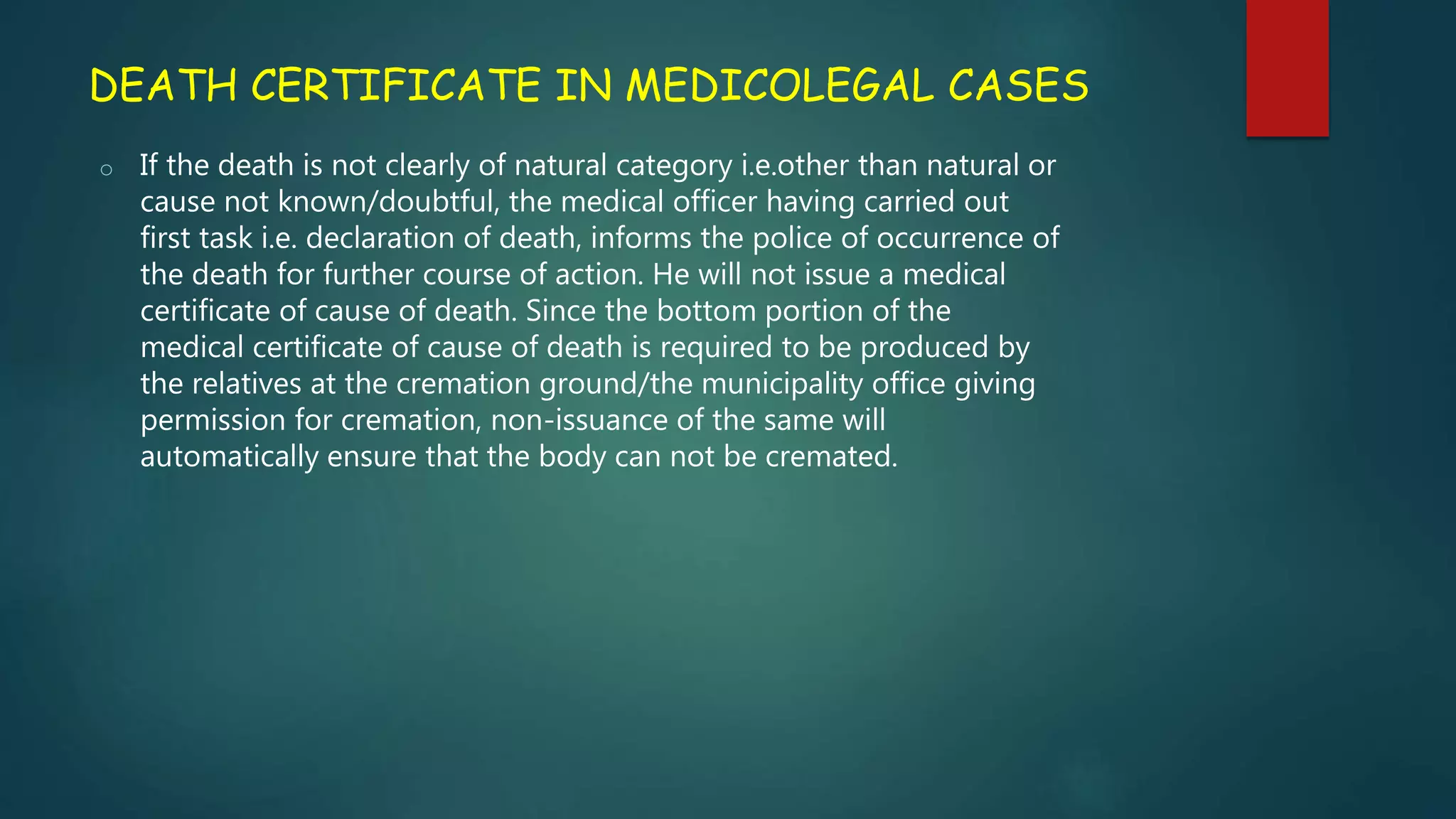 Medico-legal cases | PPTX